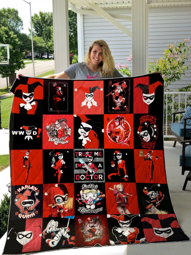 Kitty Harley Quinn For Fans Quilt Blanket - Teeruto
