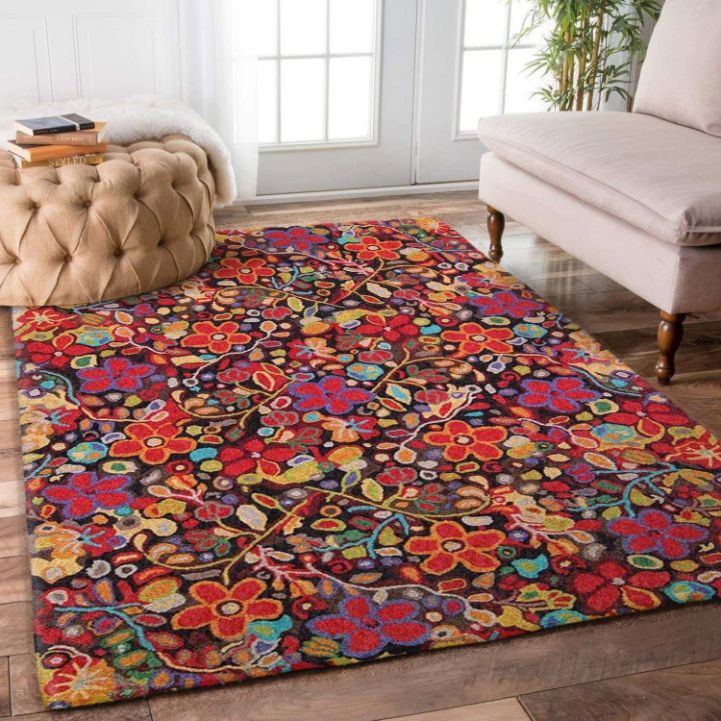 Loop Hooked Wendys Garden Rug - Teeruto