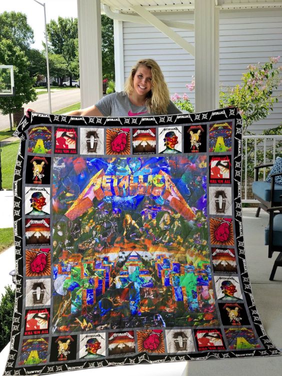 Metal Rock Band All Season Plus Size For Fans Quilt Blanket - Teeruto