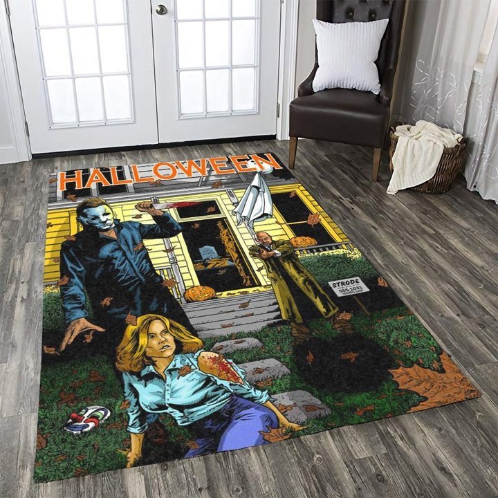 Michael Myers Horror Living Room Rugs Carpet 4 - Teeruto