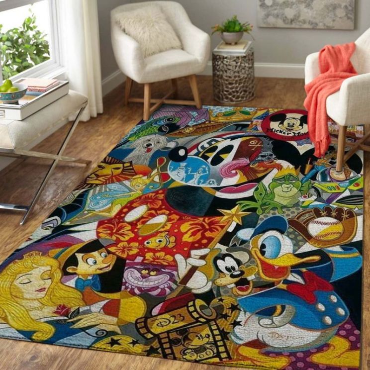 Mickey Disney Living Room Rugs Carpet - Teeruto