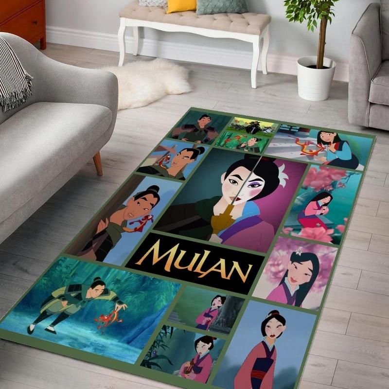 Mulan Disney Living Room Area Rug, Kitchen Rug, US Gift Decor - Teeruto