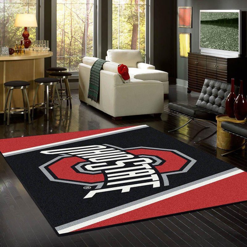 Ohio State Rug Team Spirit Alt Carpet Living Room Rugs - Teeruto