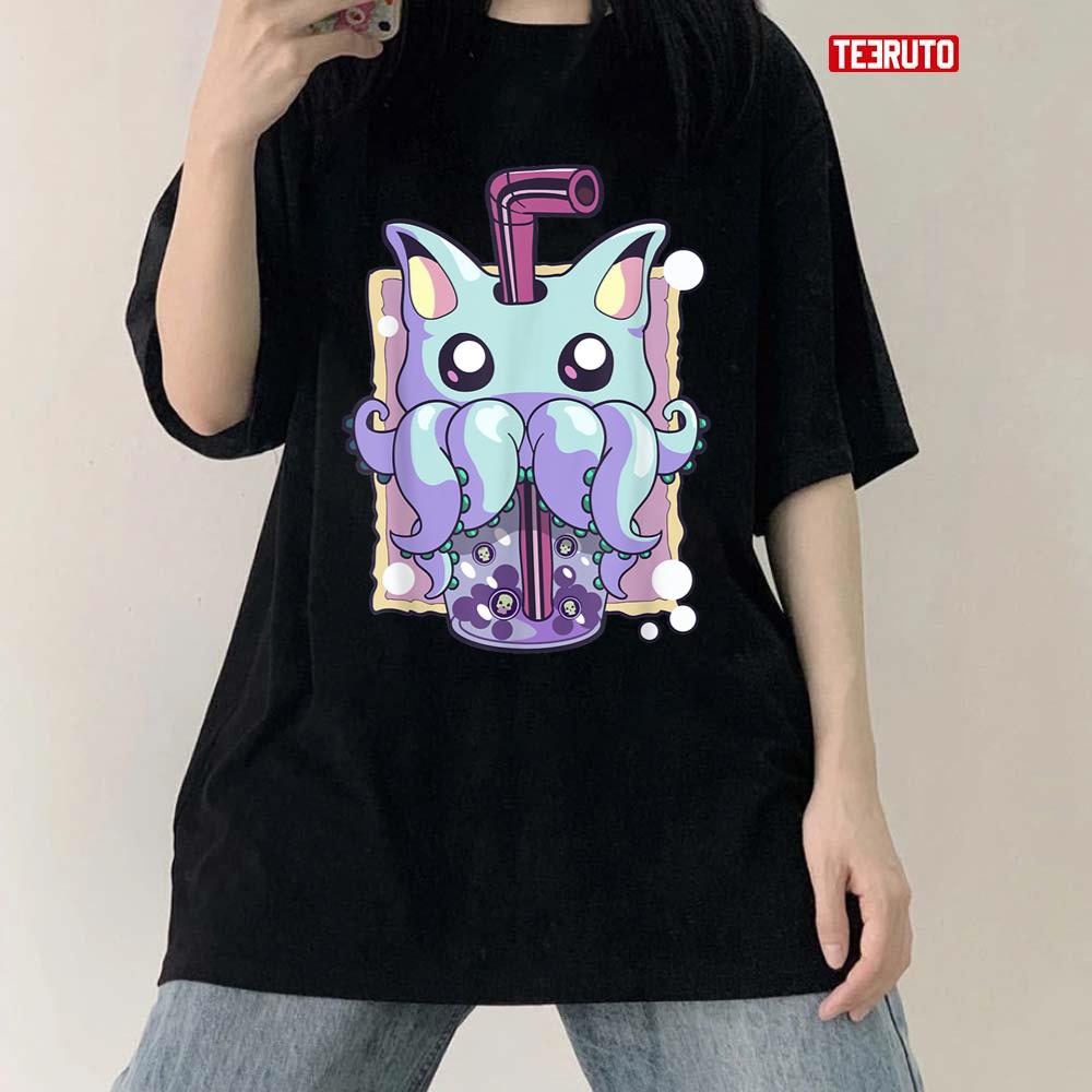 Pastel Goth Creepy Creature Boba Bubble Tea Kawaii Vaporwave Halloween ...