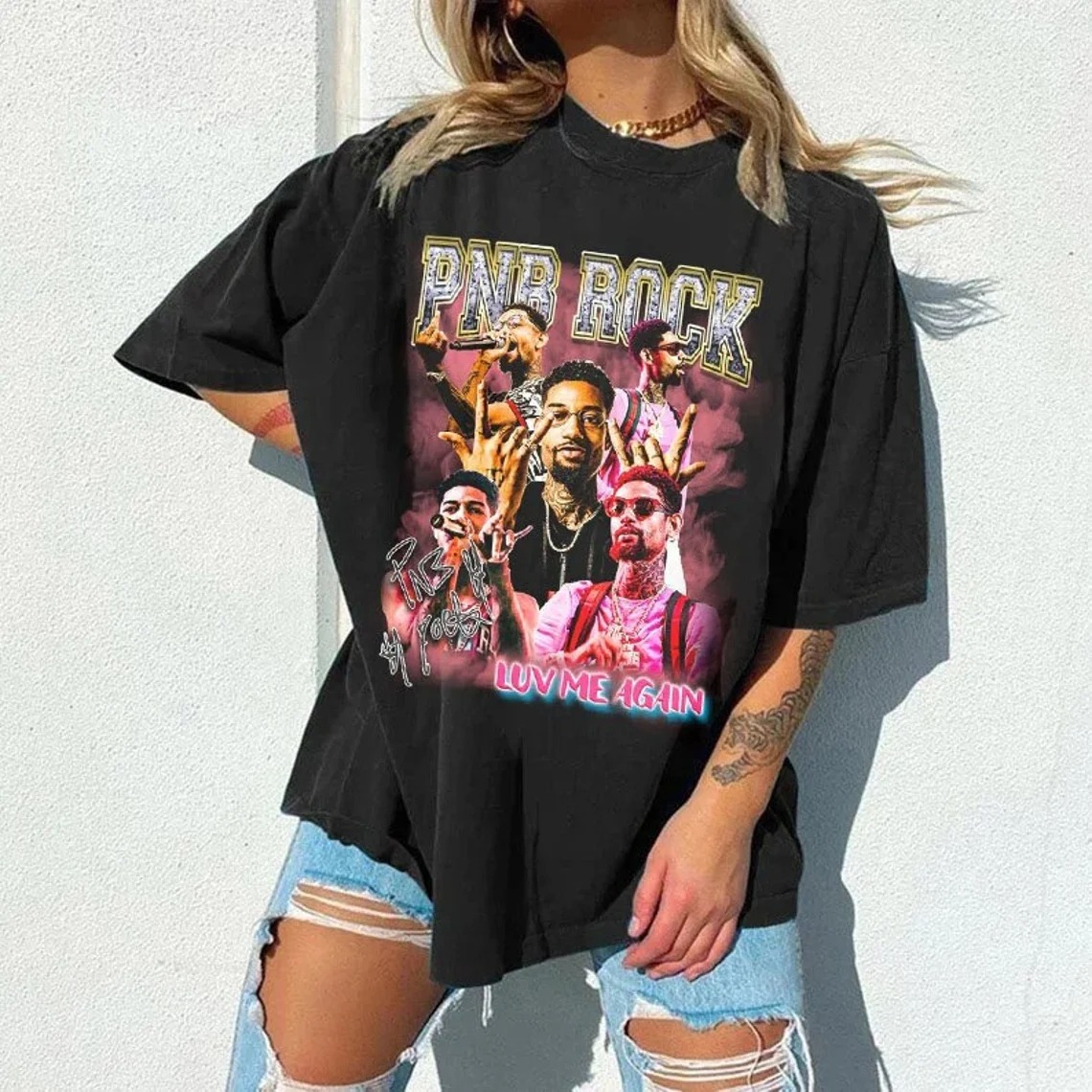 PnB Rock Rakim Hasheem Allen In Loving Memory Vintage Bootleg Unisex T ...