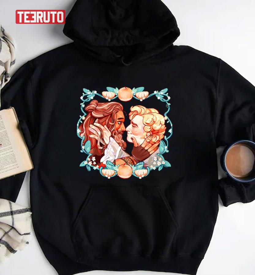 Romantic Blackbeard And Stede Cuddle Love Our Flag Means Death Unisex T ...