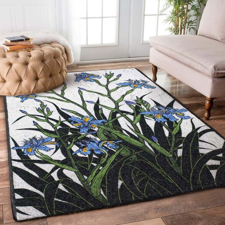 Running Iris Rug Carpet - Teeruto