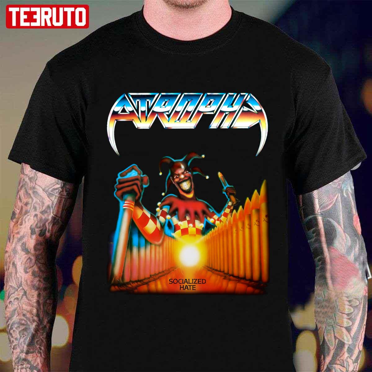 Socialized Hate Y Atrophy Band Old School Thrash Metal Unisex T-shirt ...