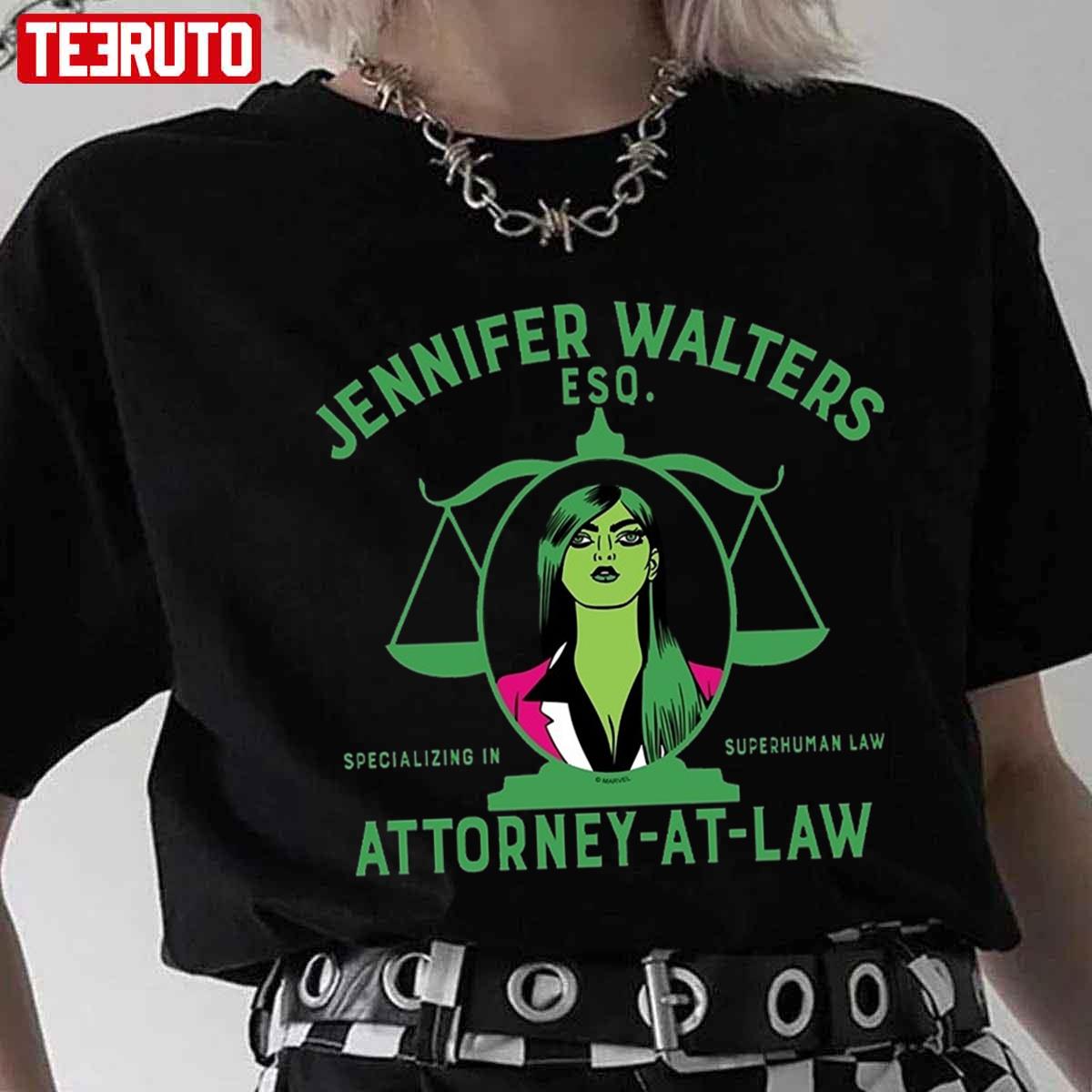 Specializing In Law Jennifer Walters Attorney At Law She Hulk Unisex T ...