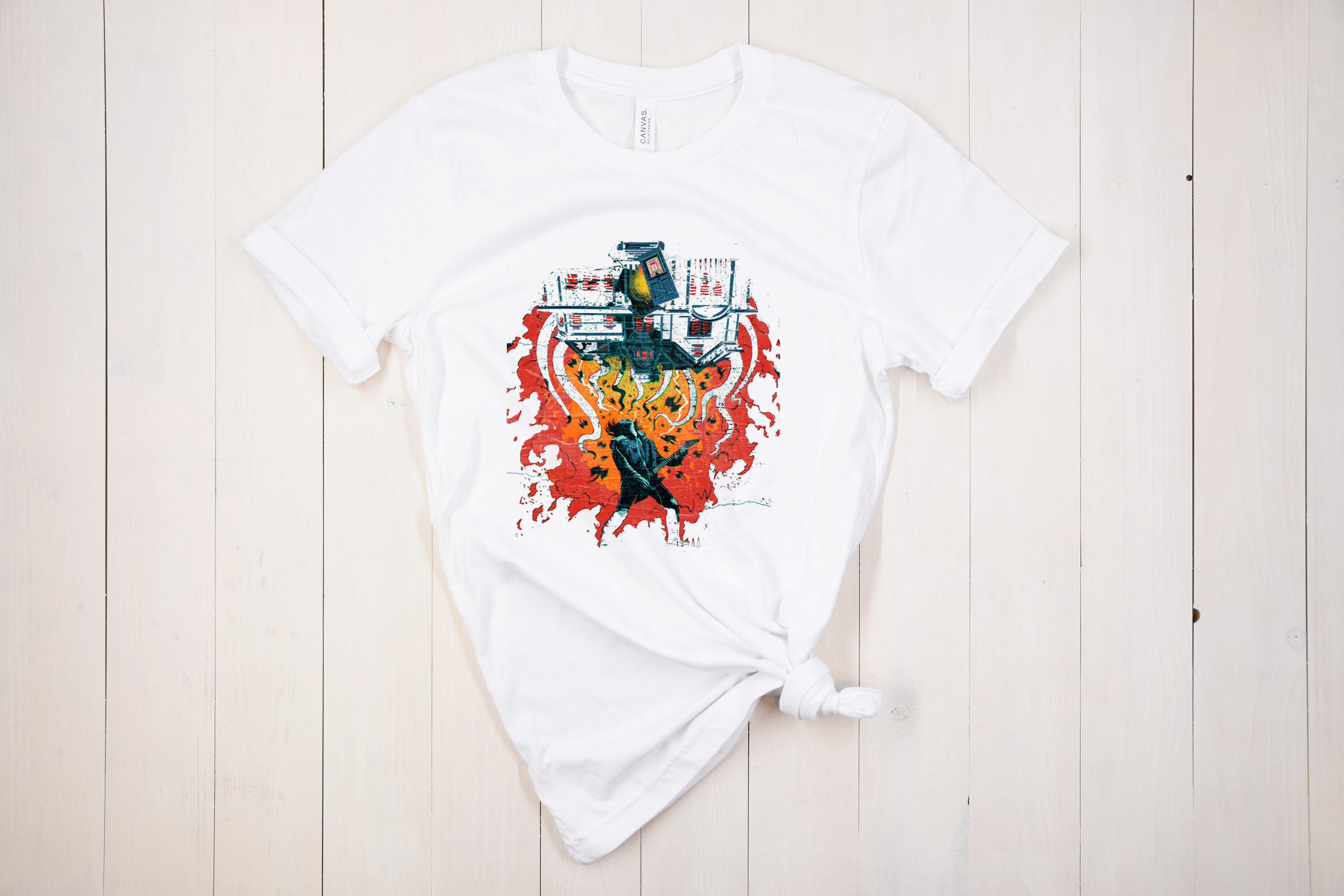 ToddlerYOUTH Hell Devil Fire Baseball Tee Shirt - Teeruto