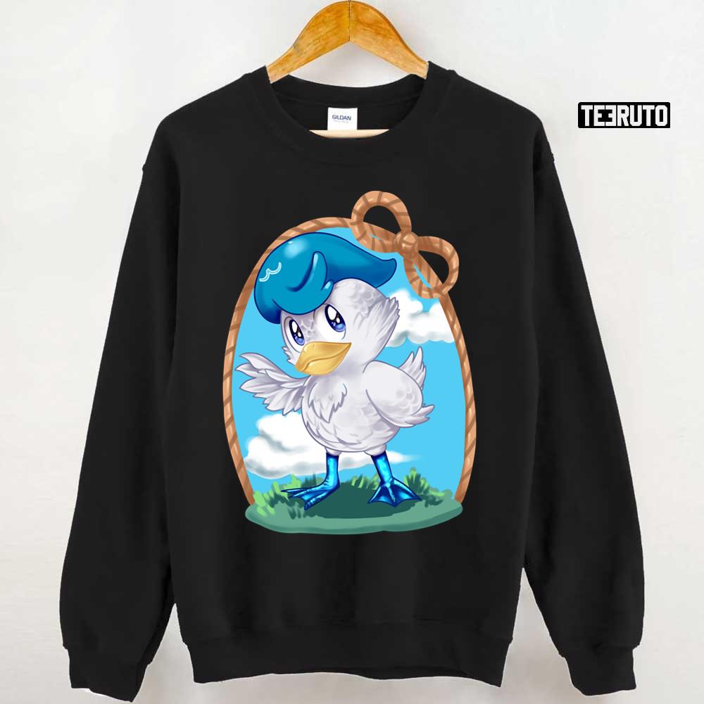 Water Type Quaxly Pokemon Adorable Artwork Unisex T-shirt - Teeruto