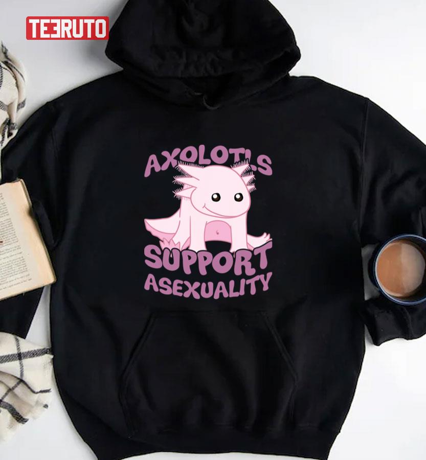 Asexual Axolotl Lgbt Support Asexuality Pride Unisex T-shirt - Teeruto