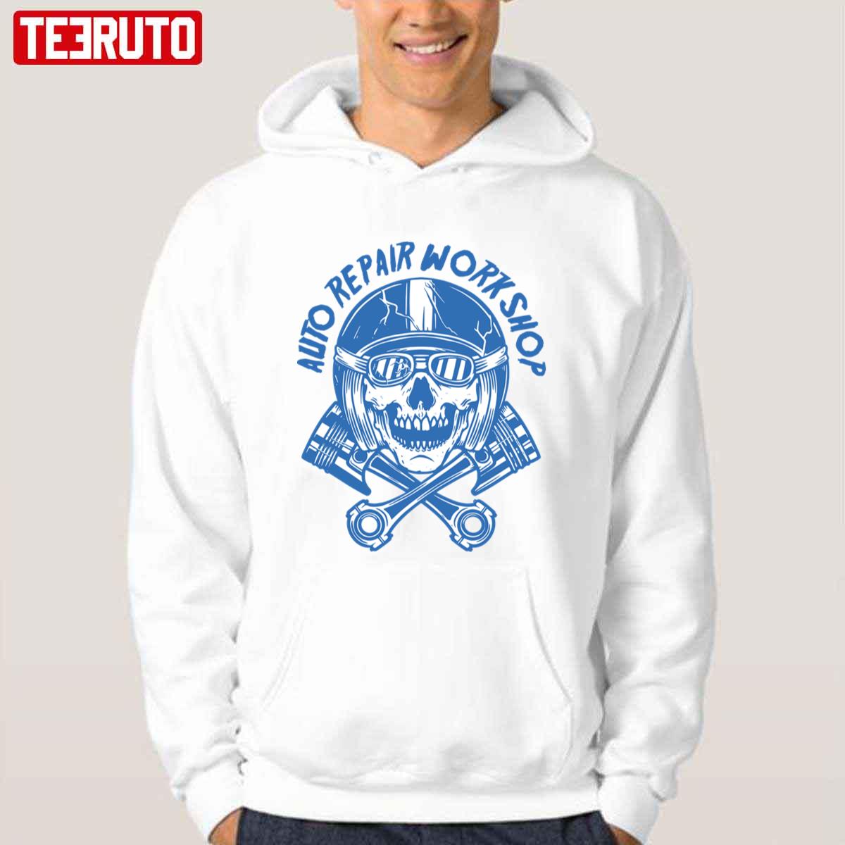 Auto Repair Workshop Bluey Mechanics Unisex T-shirt - Teeruto