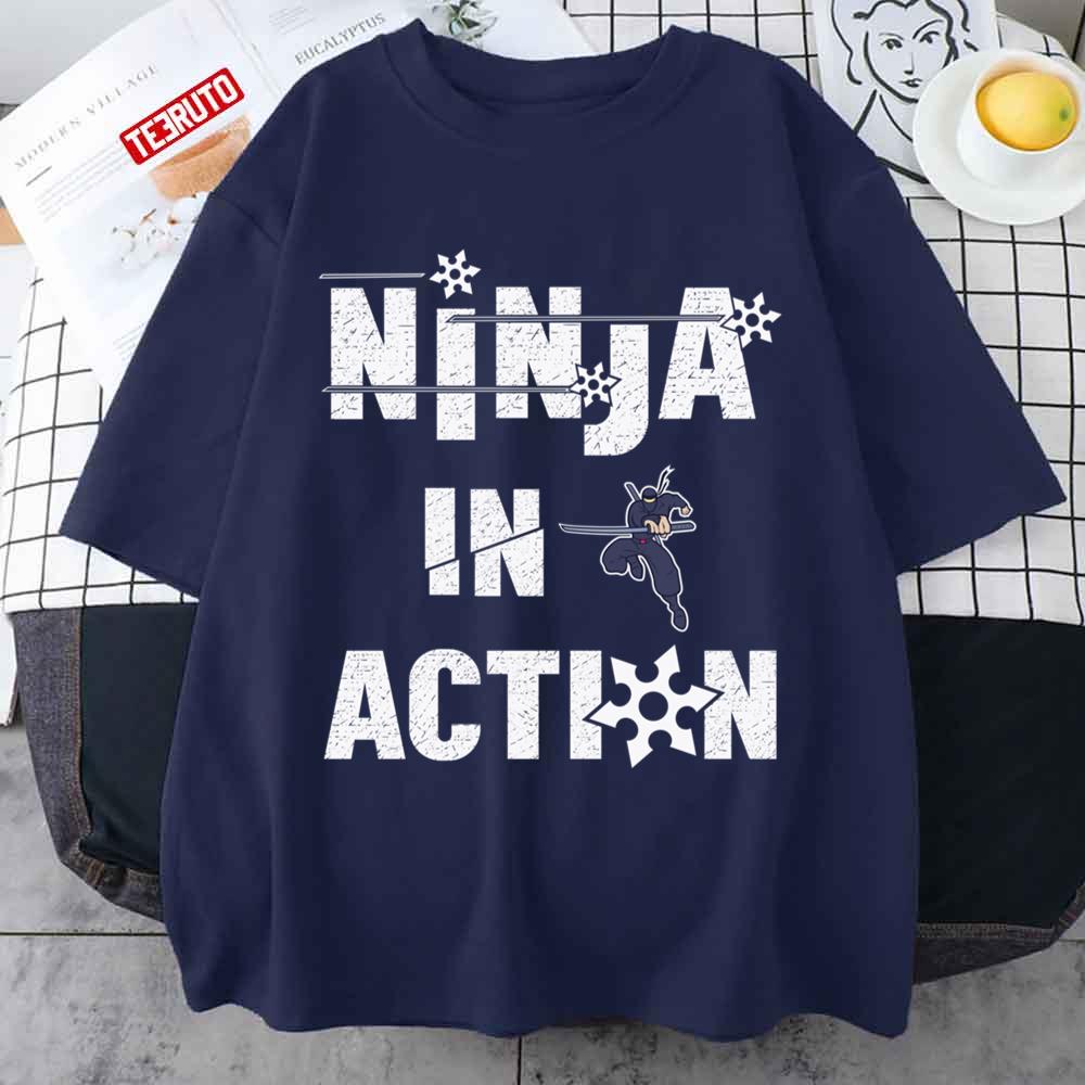 Beware A Ninja In Action Unisex T-shirt - Teeruto