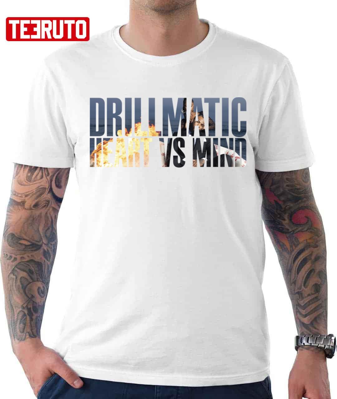 Drillmatic Heart Vs Mind Cover Artwork The Game Unisex T-shirt - Teeruto