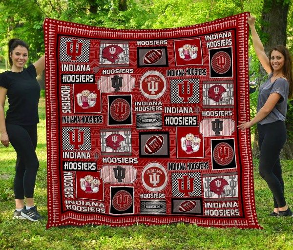 Indiana Hoosiers Fan Made Quilt Blanket - Teeruto