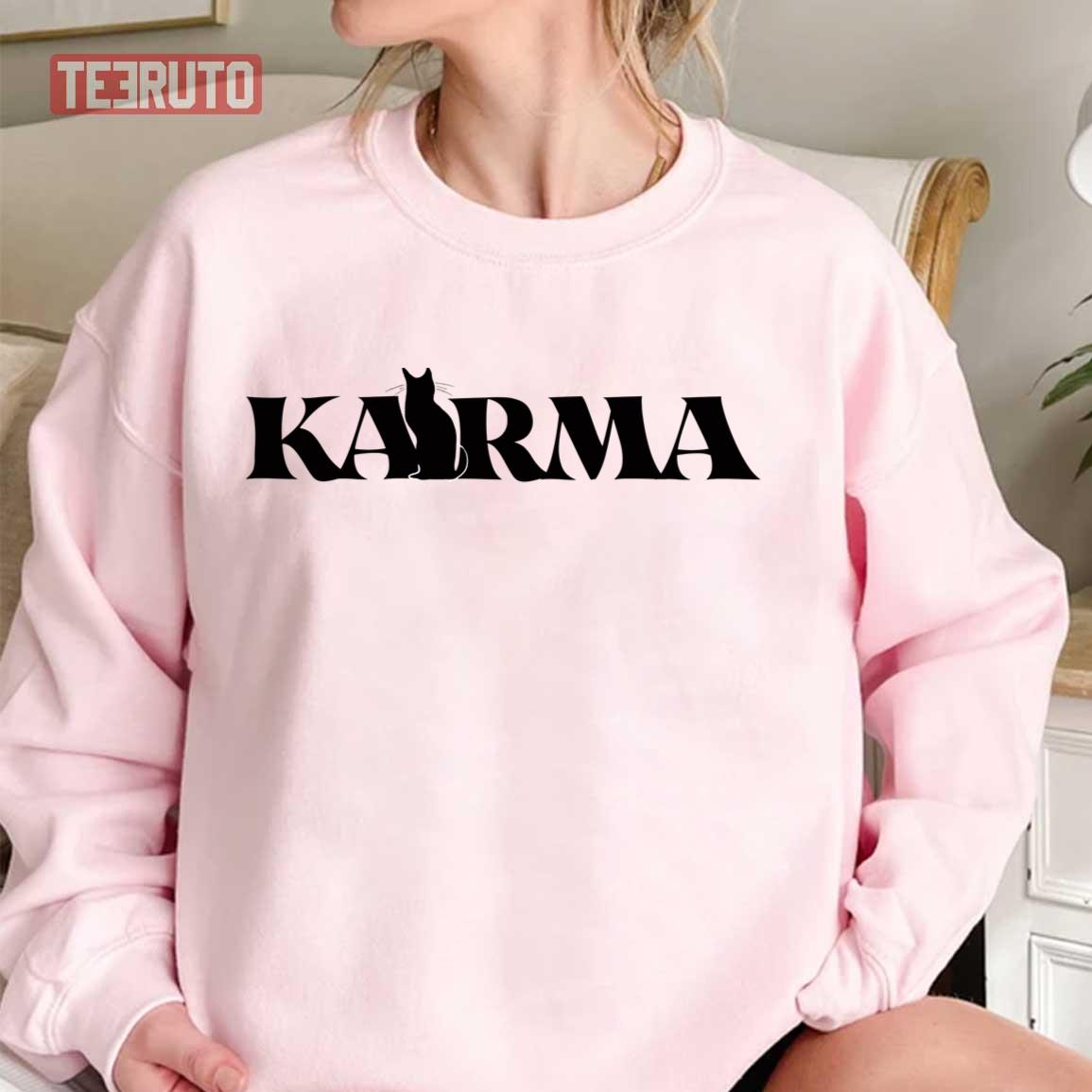 Karma Midnights Taylor Swft Cat Unisex Sweatshirt - Teeruto