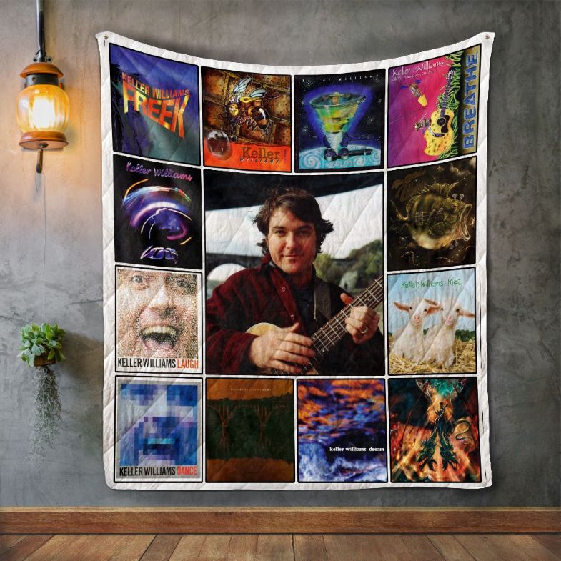 Keller Williams Album Covers Quilt Blanket - Teeruto