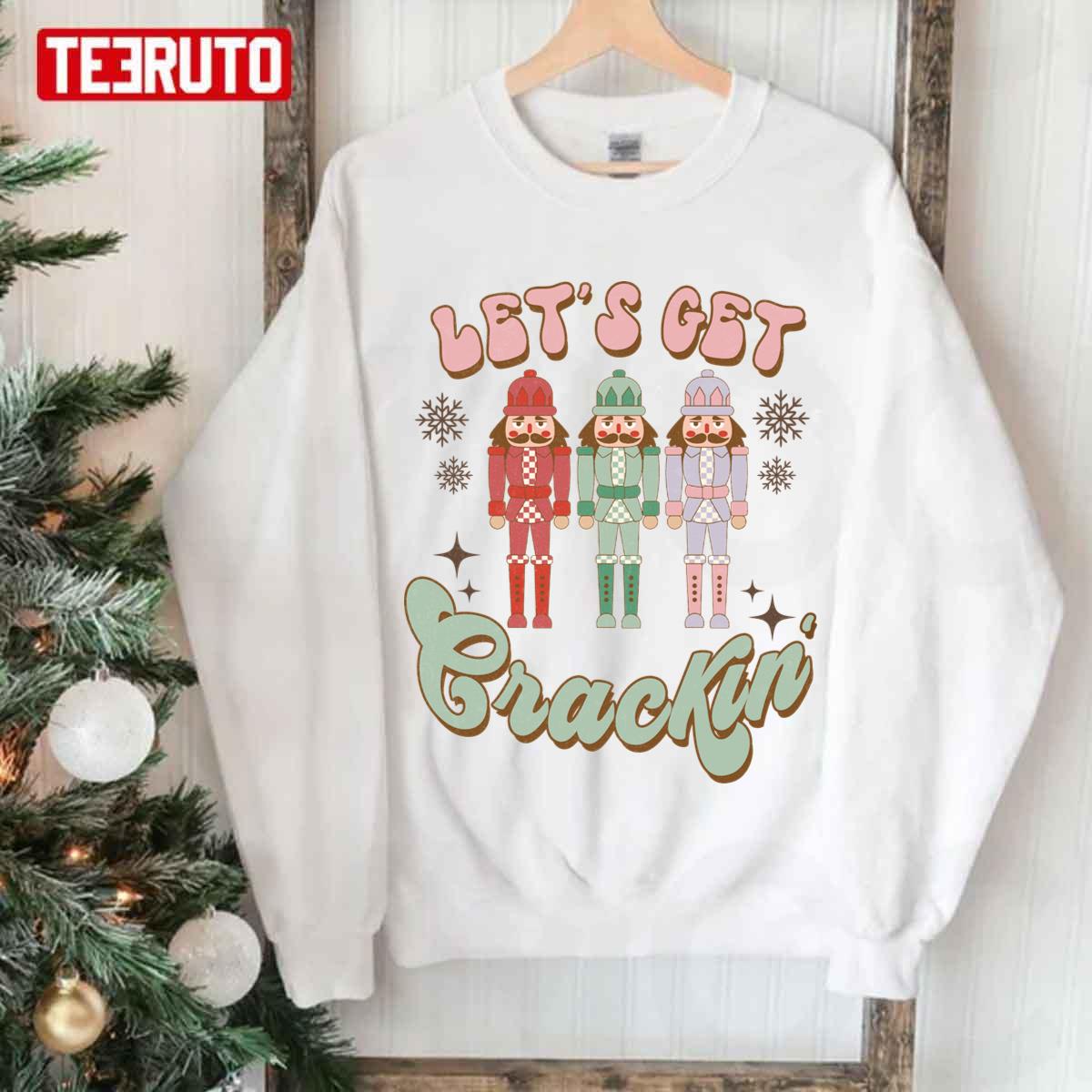 Let's Get Cracking Retro Christmas Unisex Sweatshirt - Teeruto