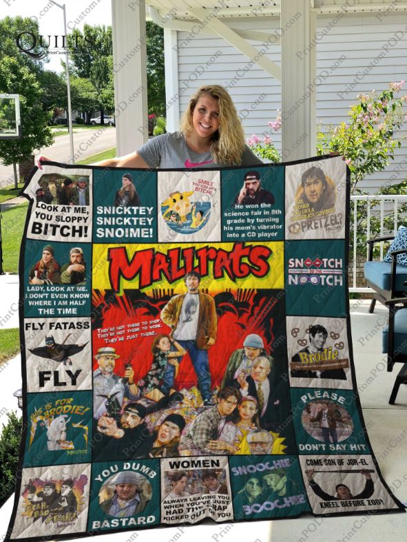 Mallrats You Dumb Bastard Collection Quilt Blanket - Teeruto
