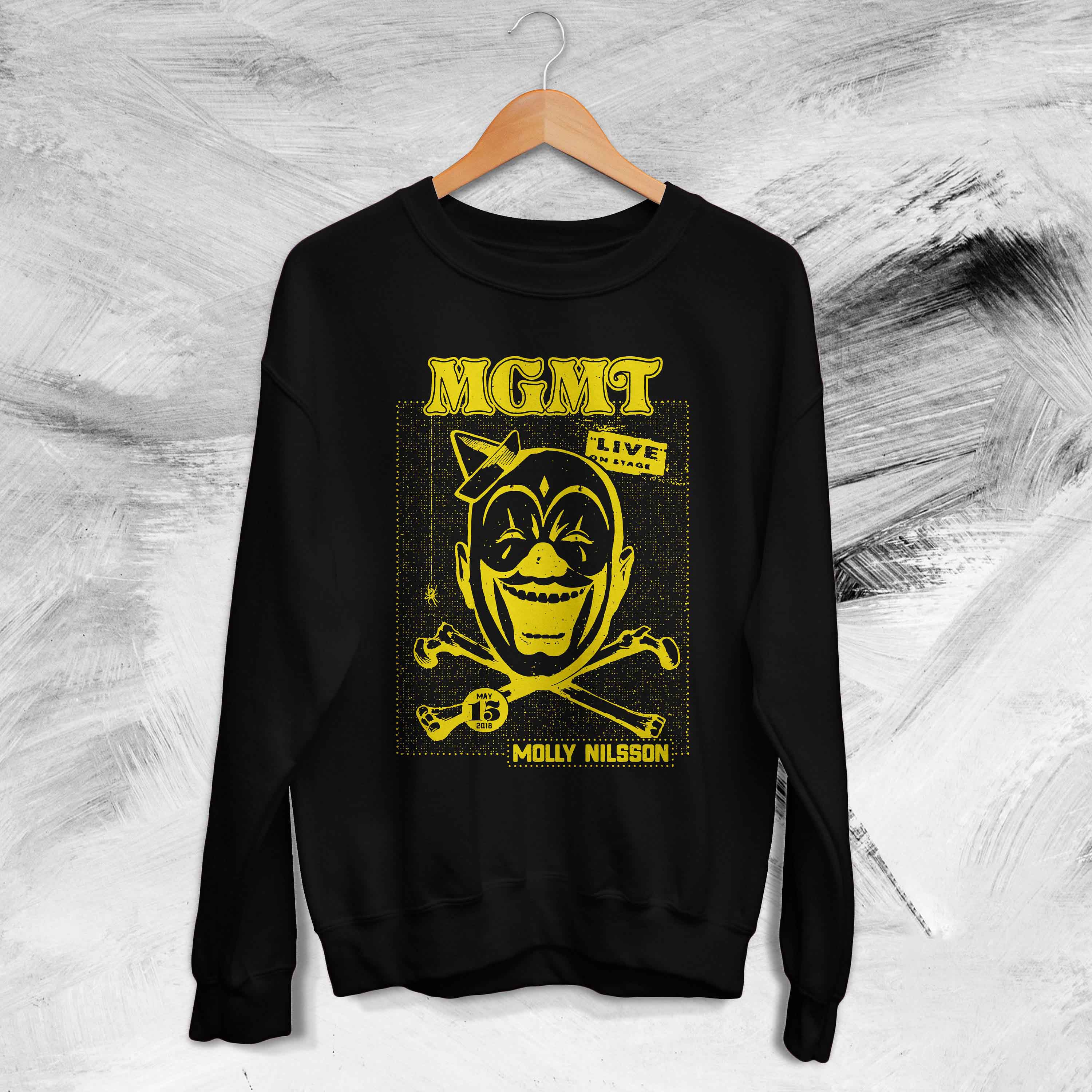 Mgmt And Molly Nilsson Concert Mgmt Classic Rock Unisex Sweatshirt ...