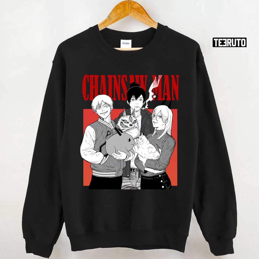 Power Denji Hayakawa Aki Pochita Chainsaw Man Anime Unisex T-shirt ...