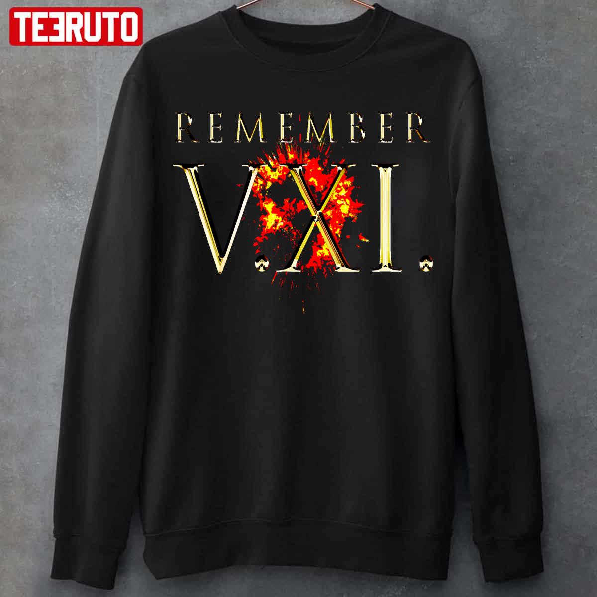 Remember The Fifth Of November Gold Lettering Unisex T-Shirt - Teeruto