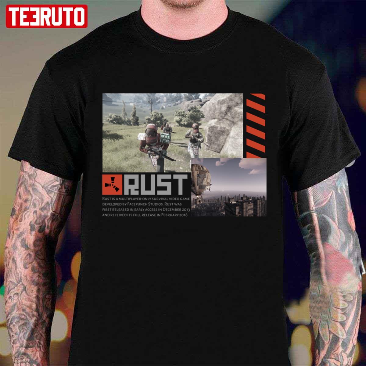 Rust Is A Multiplayer-Only Survival Video Game Unisex T-shirt - Teeruto