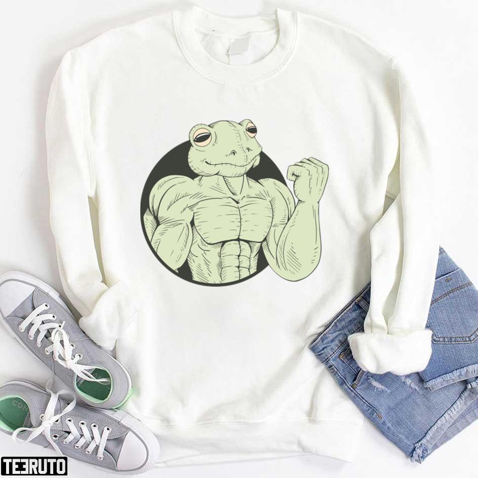 Sleeping Hunk Muscle Frog Man Unisex T-shirt - Teeruto