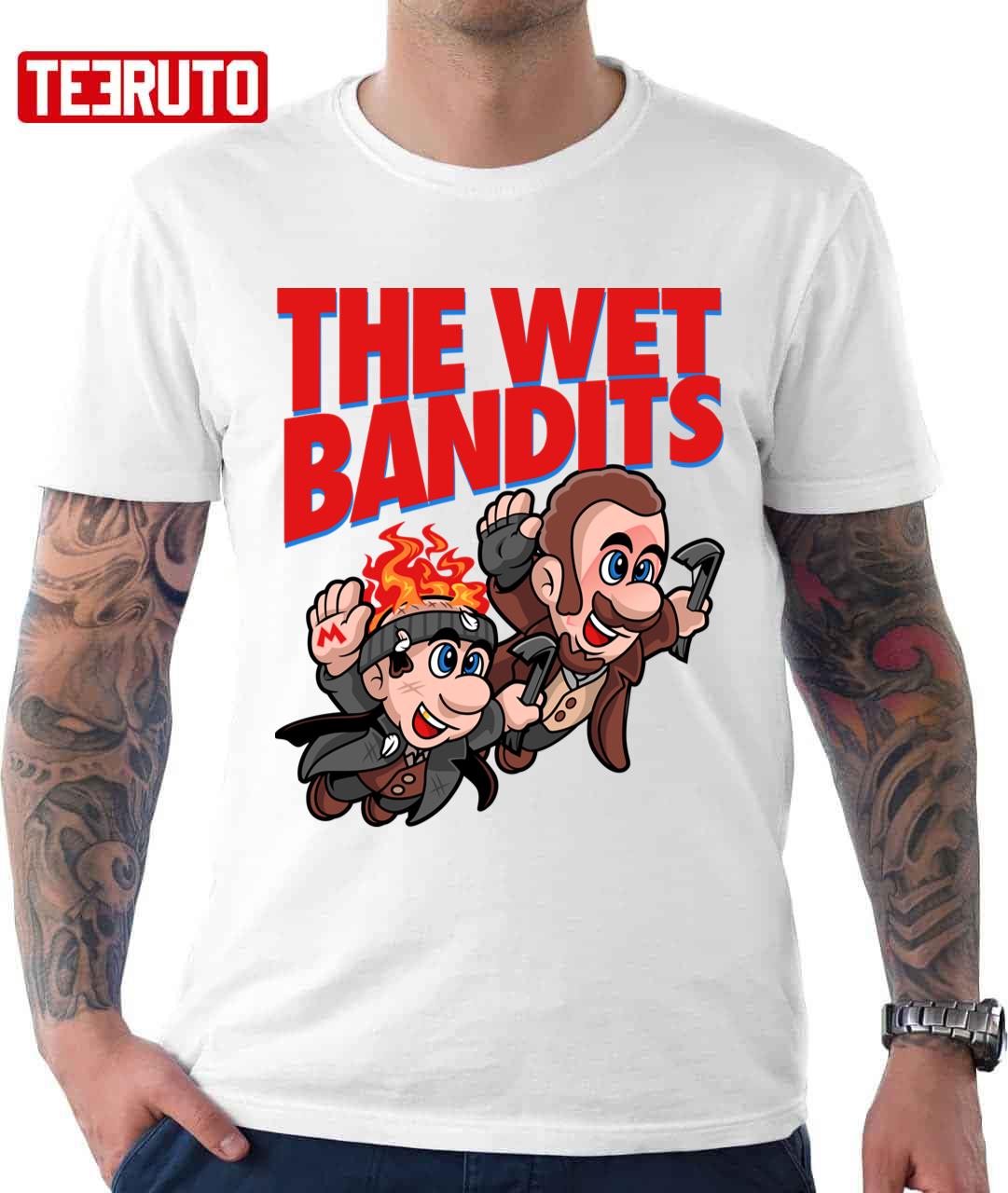 Super Wet Bandits Home Alone Super Mario Unisex T-shirt - Teeruto
