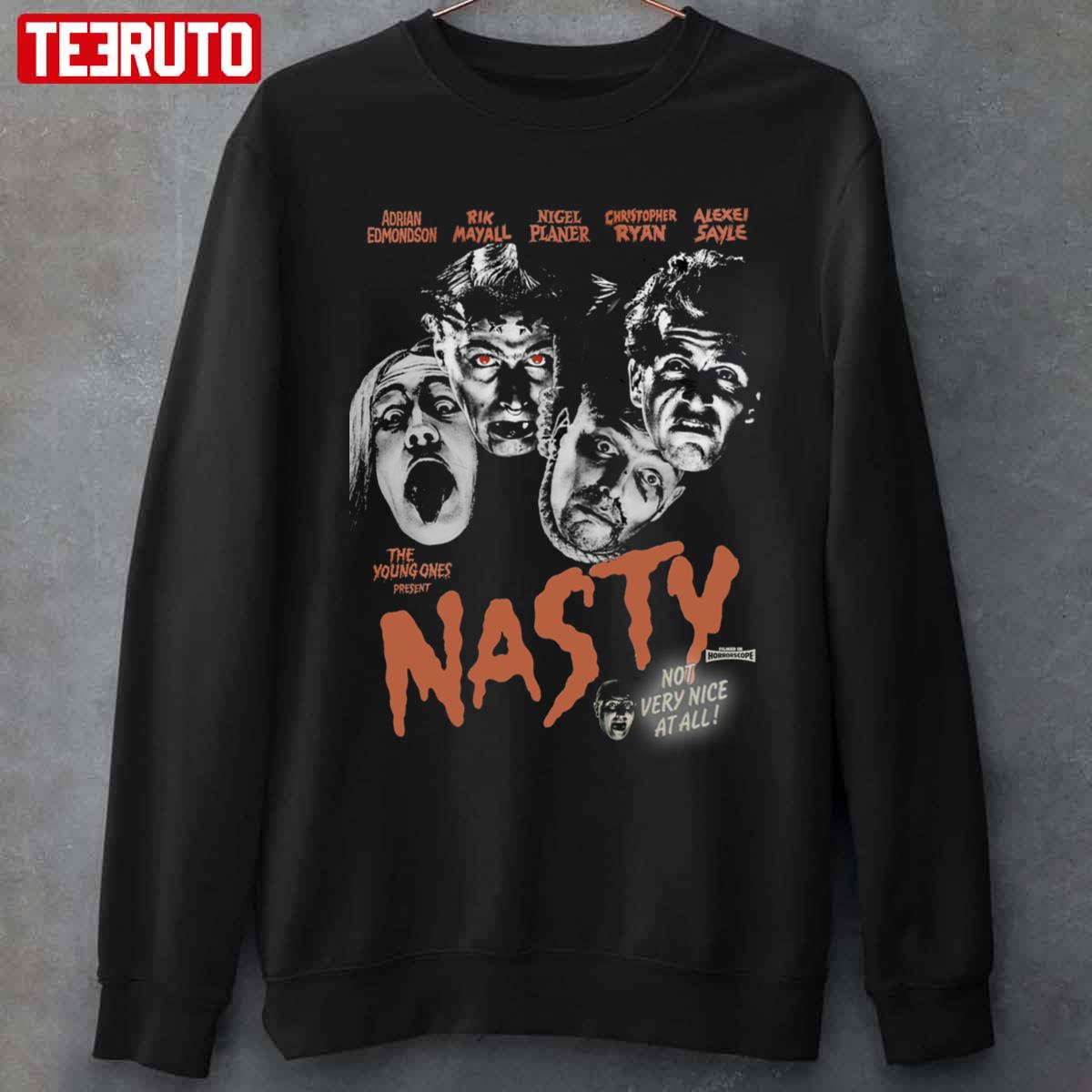 The Young Ones Nasty Horror Design Unisex T-shirt - Teeruto