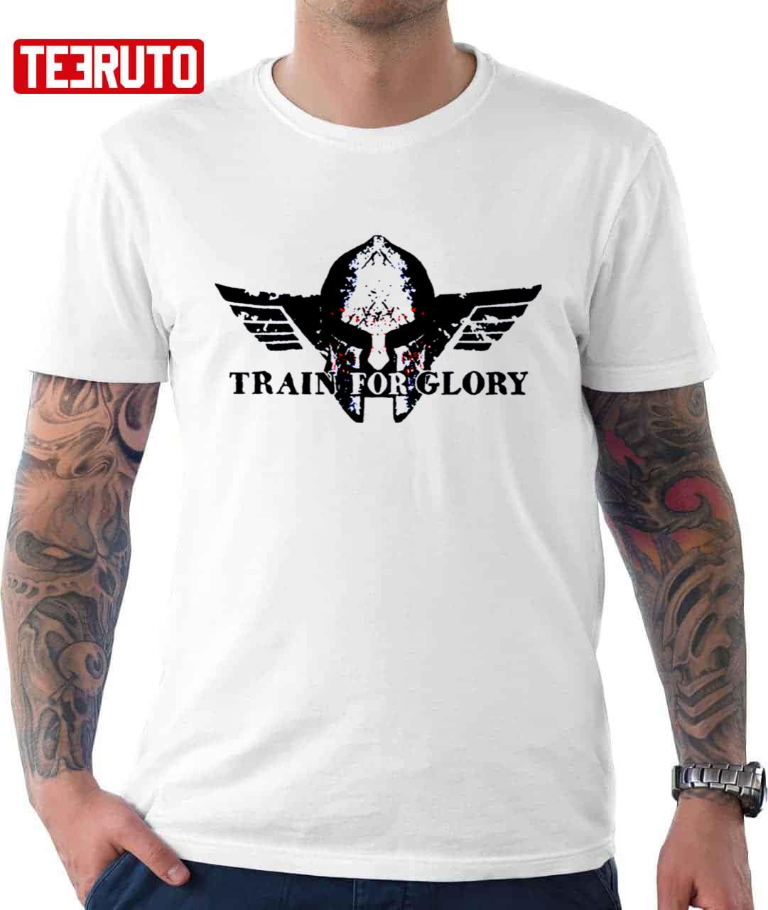 Train For Glory Sparta Workout Fitness Crossfit Powerlifting Logo ...