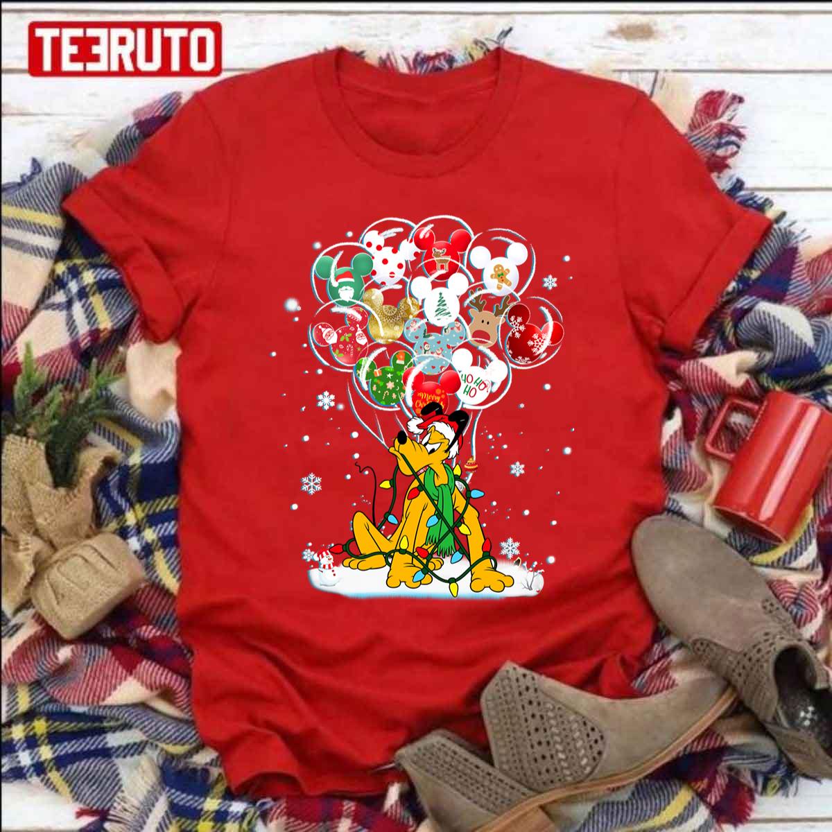Angry Pluto And Christmas Balloon Disney New Year Unisex Sweatshirt ...