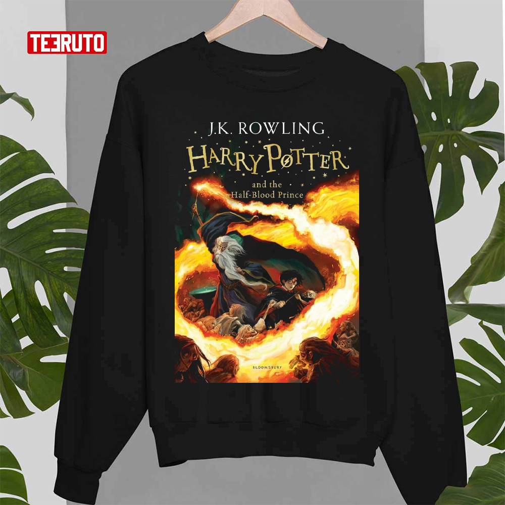 Book Cover Design Harry Potter Jk Rowling Unisex Sweatshirt - Teeruto