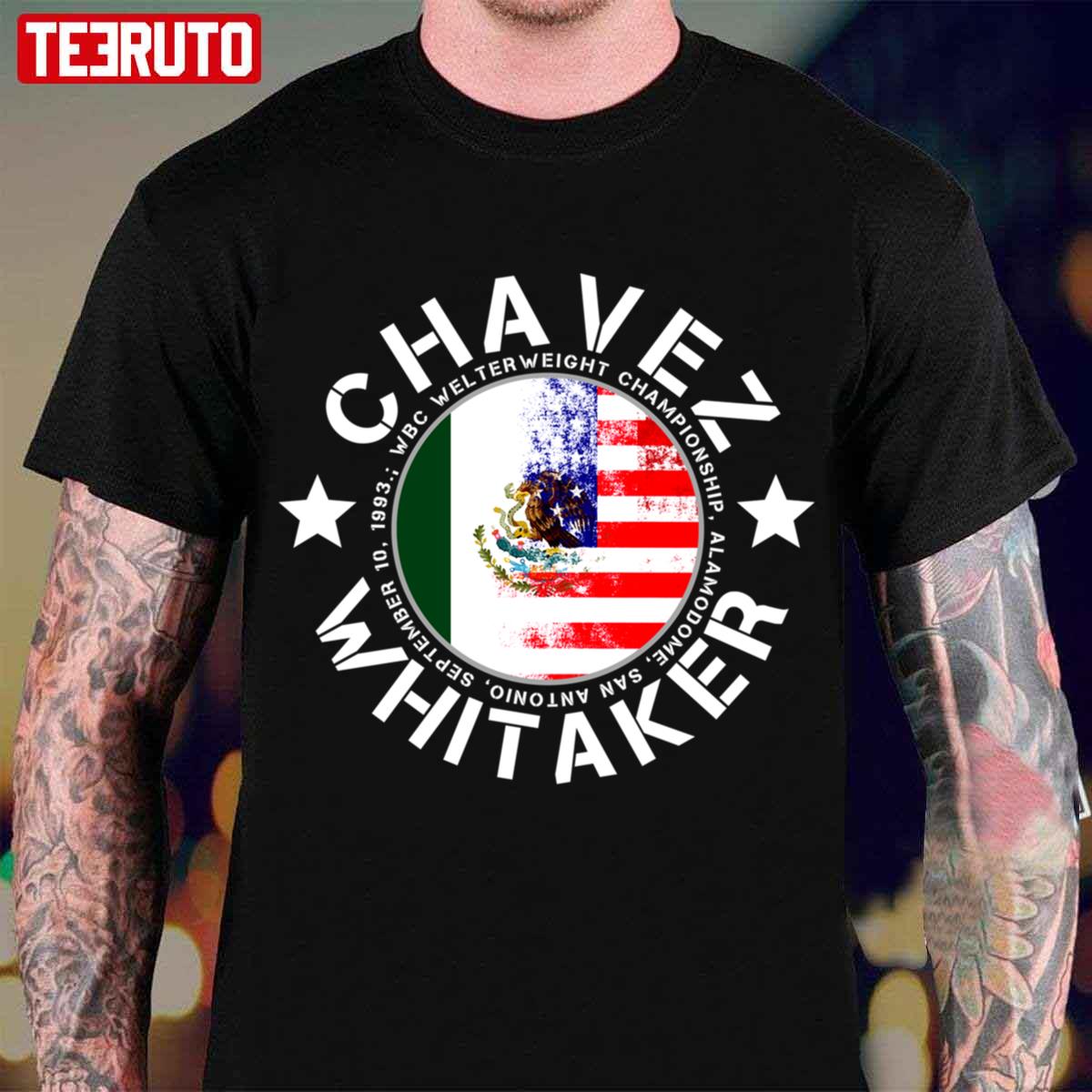Chavez Vs Whitaker Boxing Match Round Design Unisex Hoodie - Teeruto