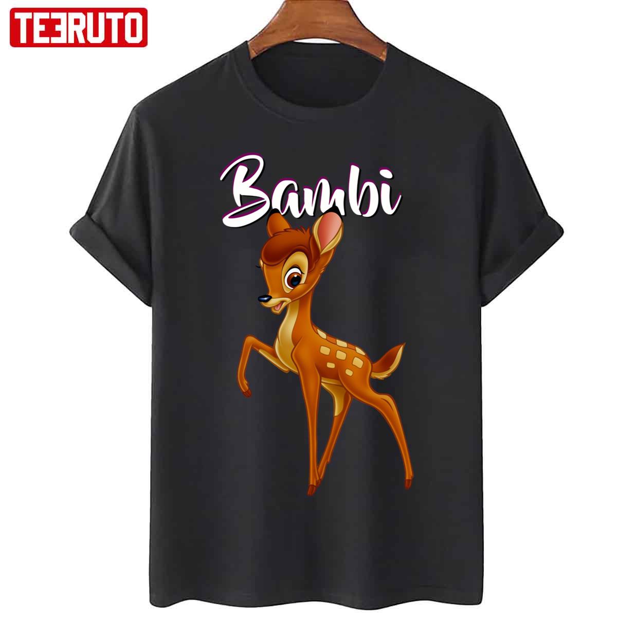 Deer Cute Bambi Cartoon Disney Unisex T-Shirt - Teeruto