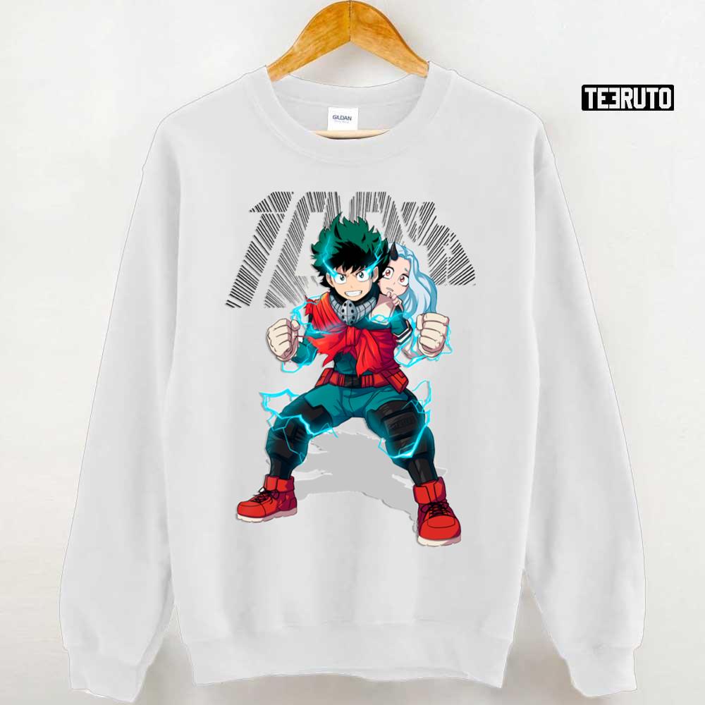 Deku And Eri Thunder Design My Hero Academia Unisex Sweatshirt - Teeruto