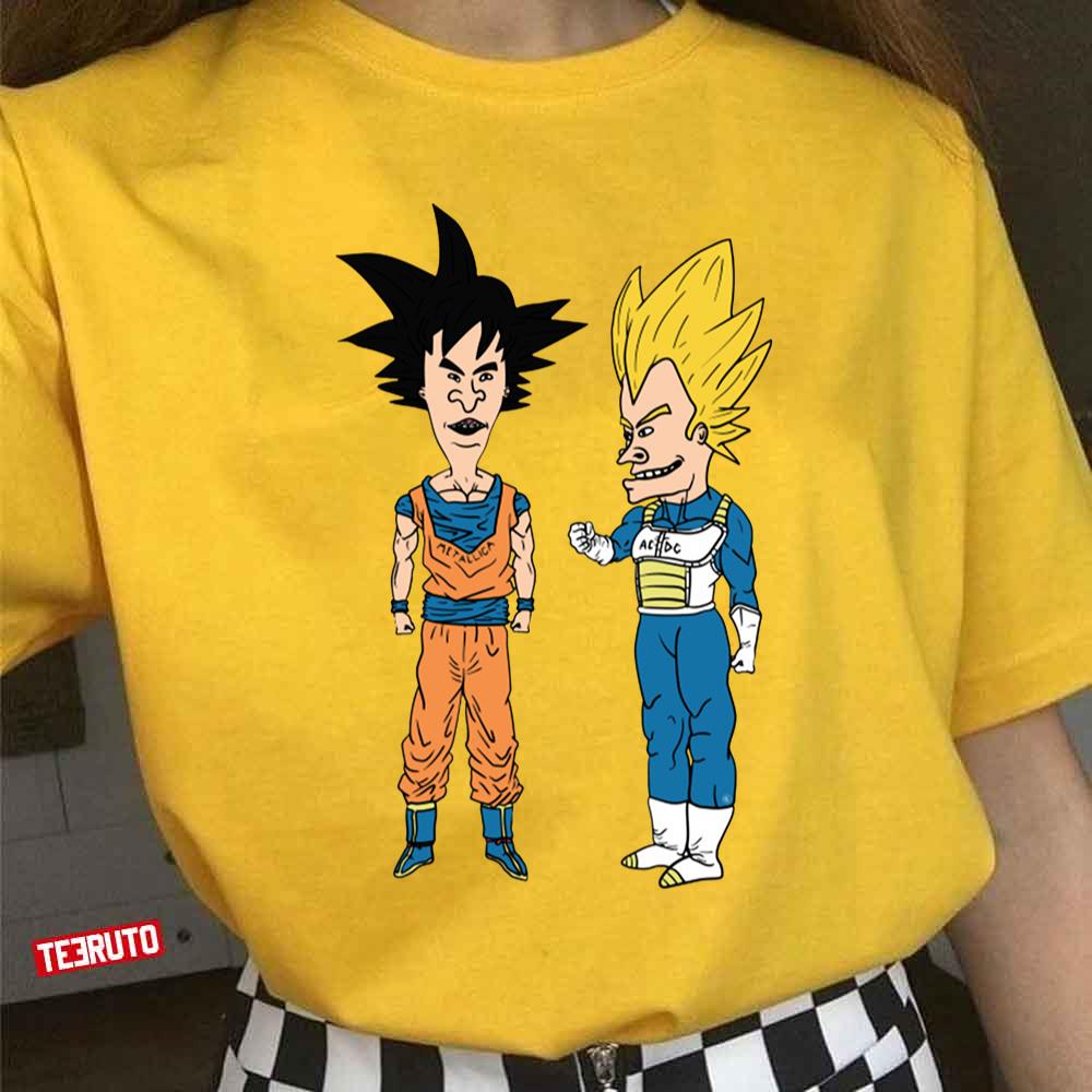 Dragon Ball And Son Goku Beavis And Butthead Unisex T-Shirt - Teeruto