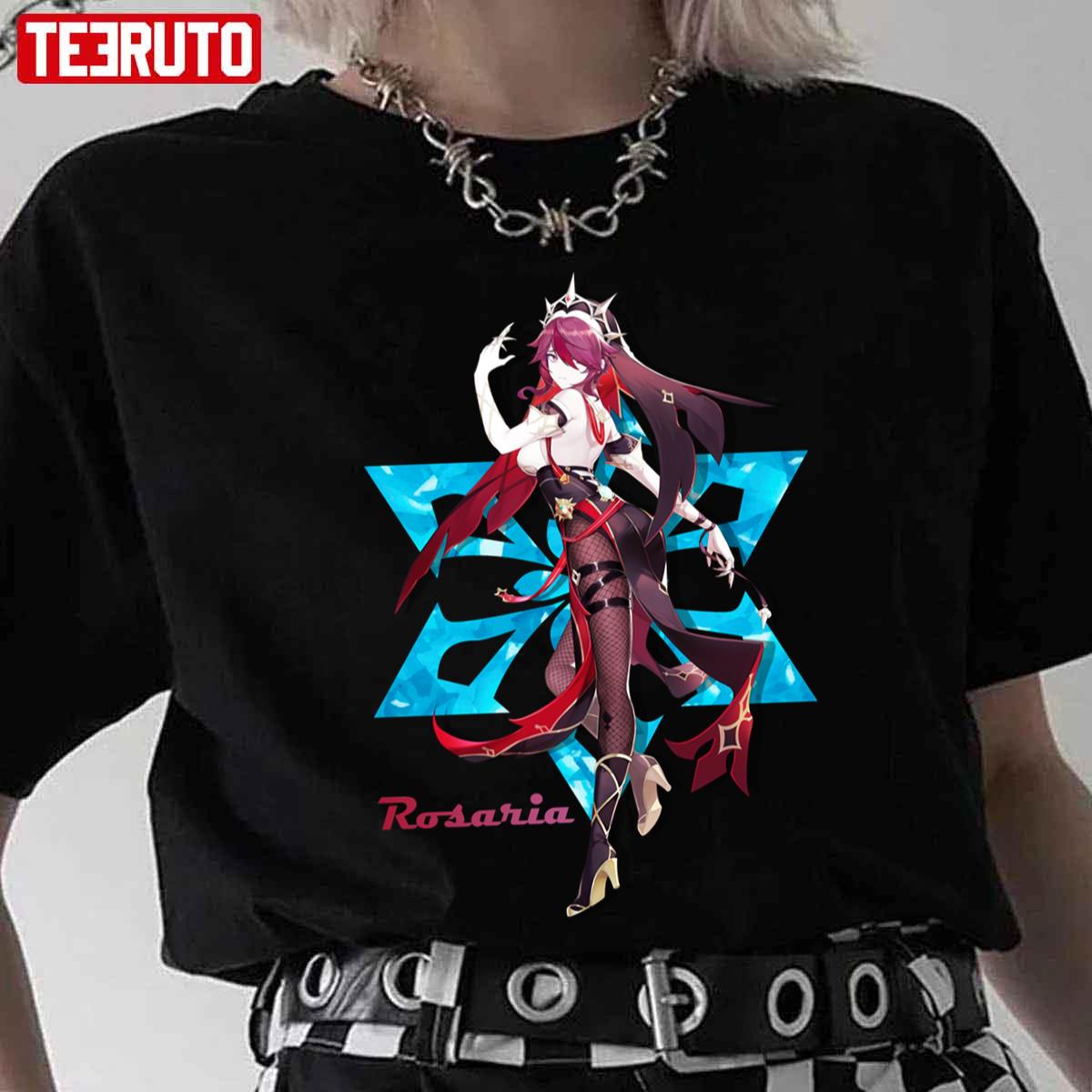 Frigid Ice Lance Rosaria Genshin Impact Unisex T-Shirt - Teeruto