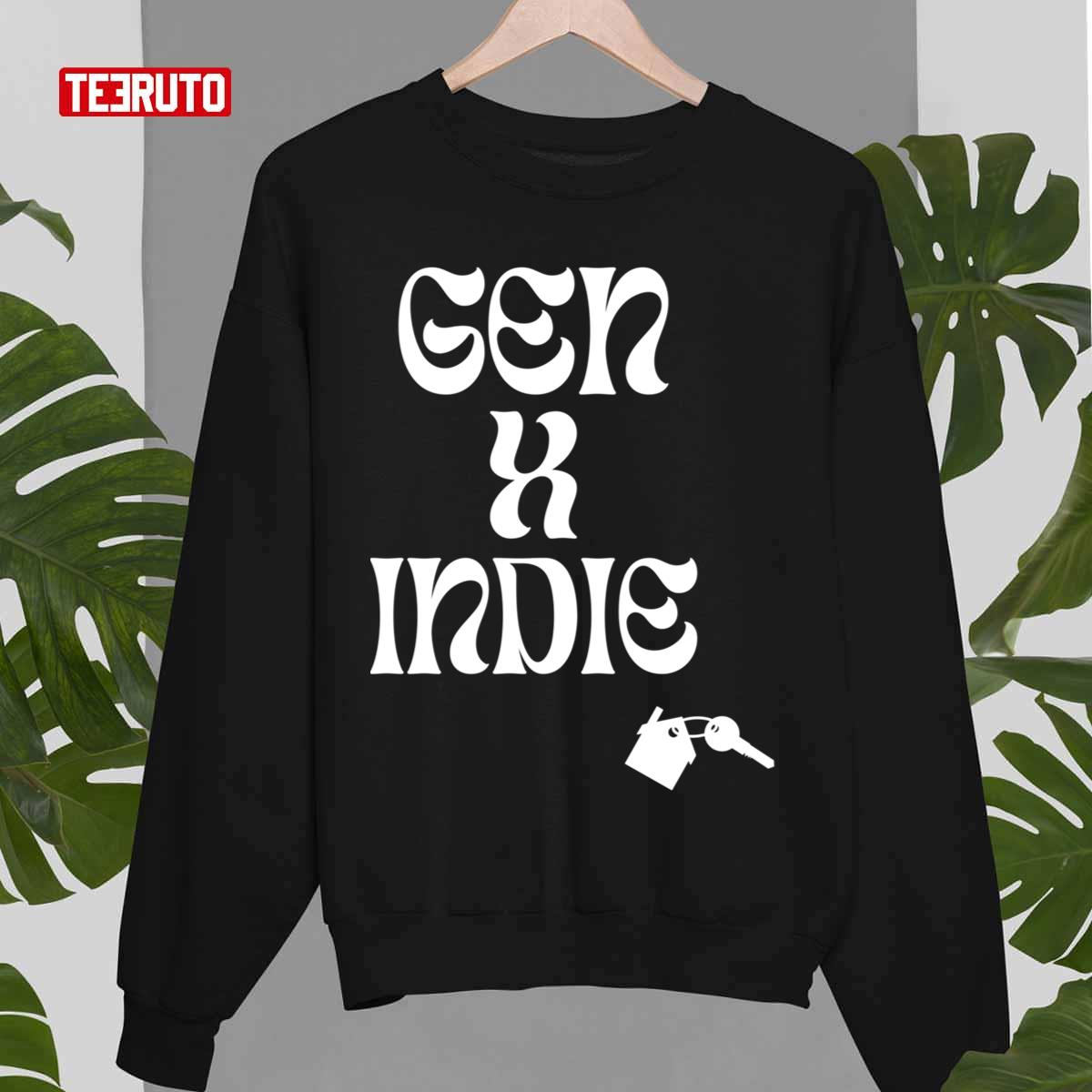 Gen X Indie White Design Unisex Sweatshirt - Teeruto
