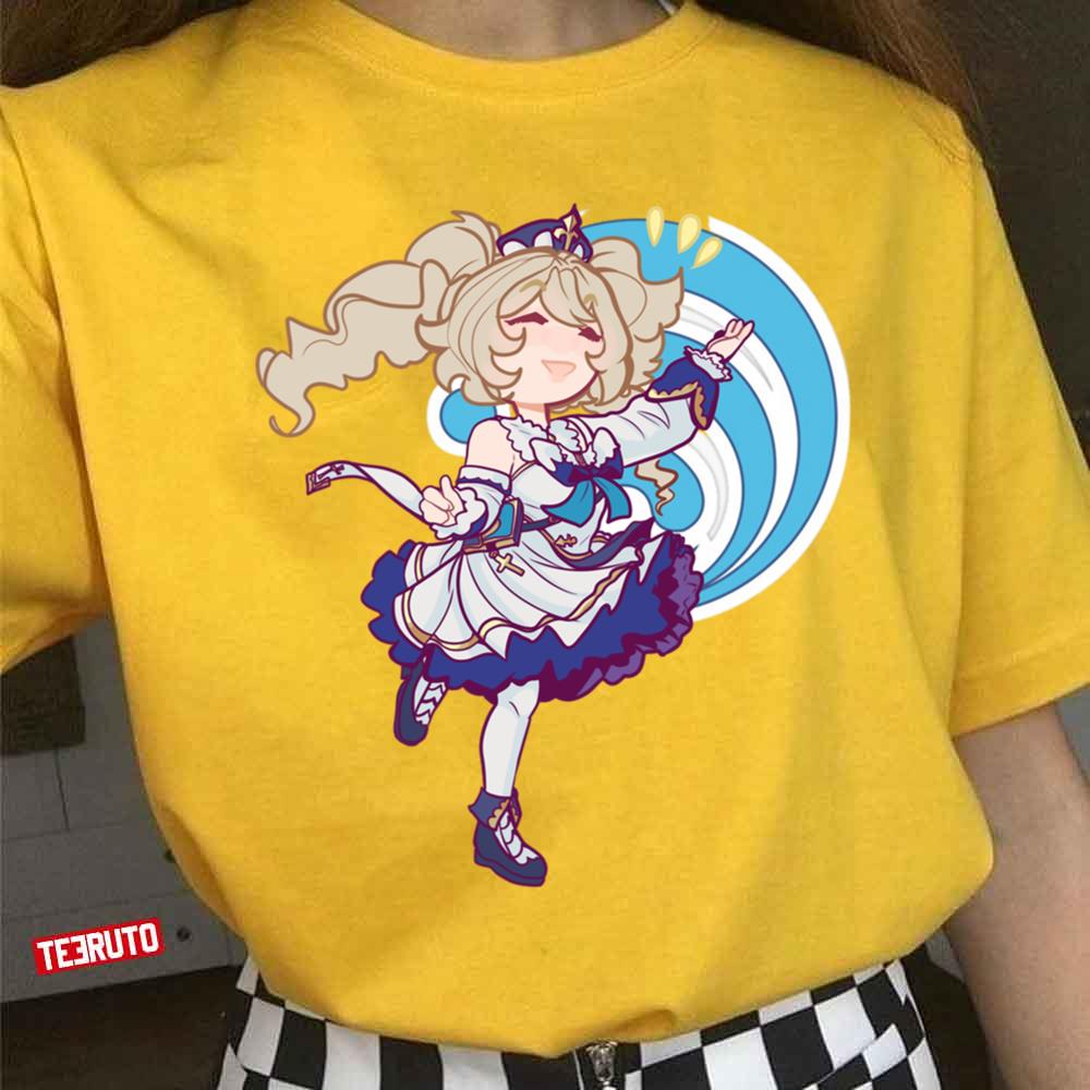 Genshin Barbara Chibi Prominent Idol Genshin Impact Unisex T-Shirt ...