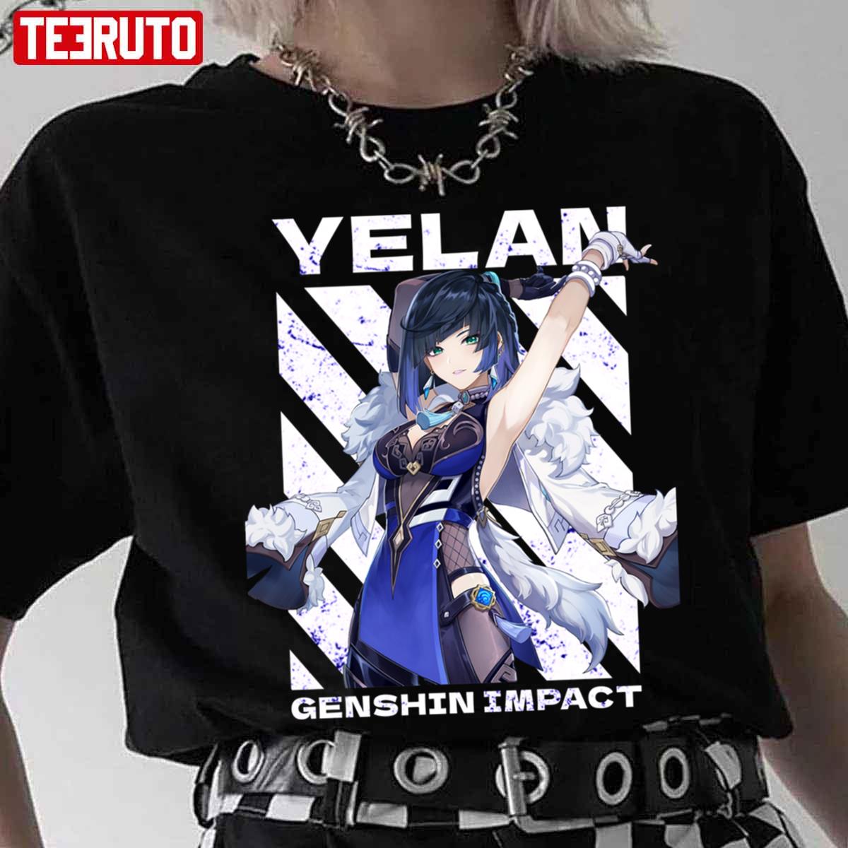 Genshin Impact Yelan Cute Character Unisex T-Shirt - Teeruto