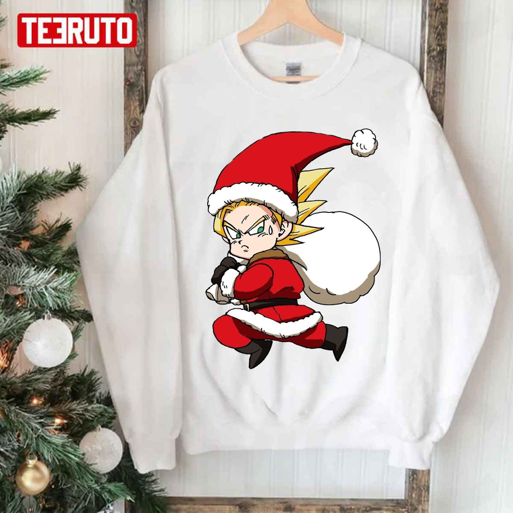 Gohan Wearing Santa Suit Dragon Balls Z Christmas Unisex Sweatshirt ...