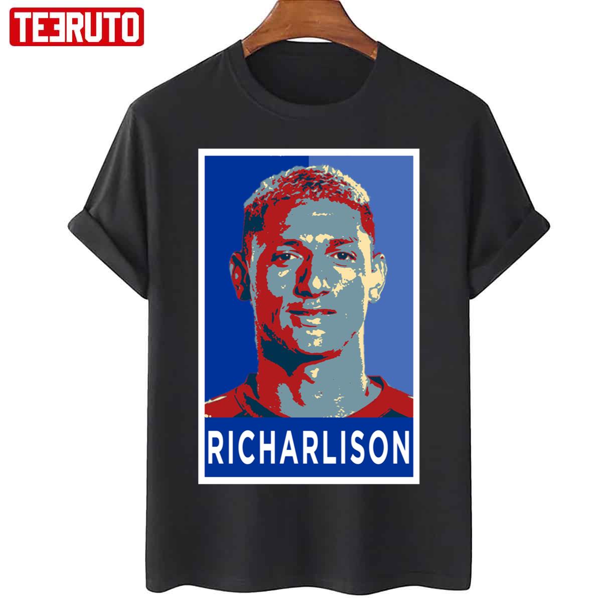 Graphic Soccer Player Richarlison Everton Artwork Unisex T-Shirt - Teeruto