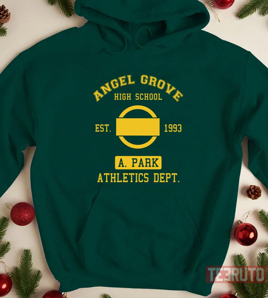 Green Zeo Team Angel Grove High School A Park Power Rangers Unisex T ...