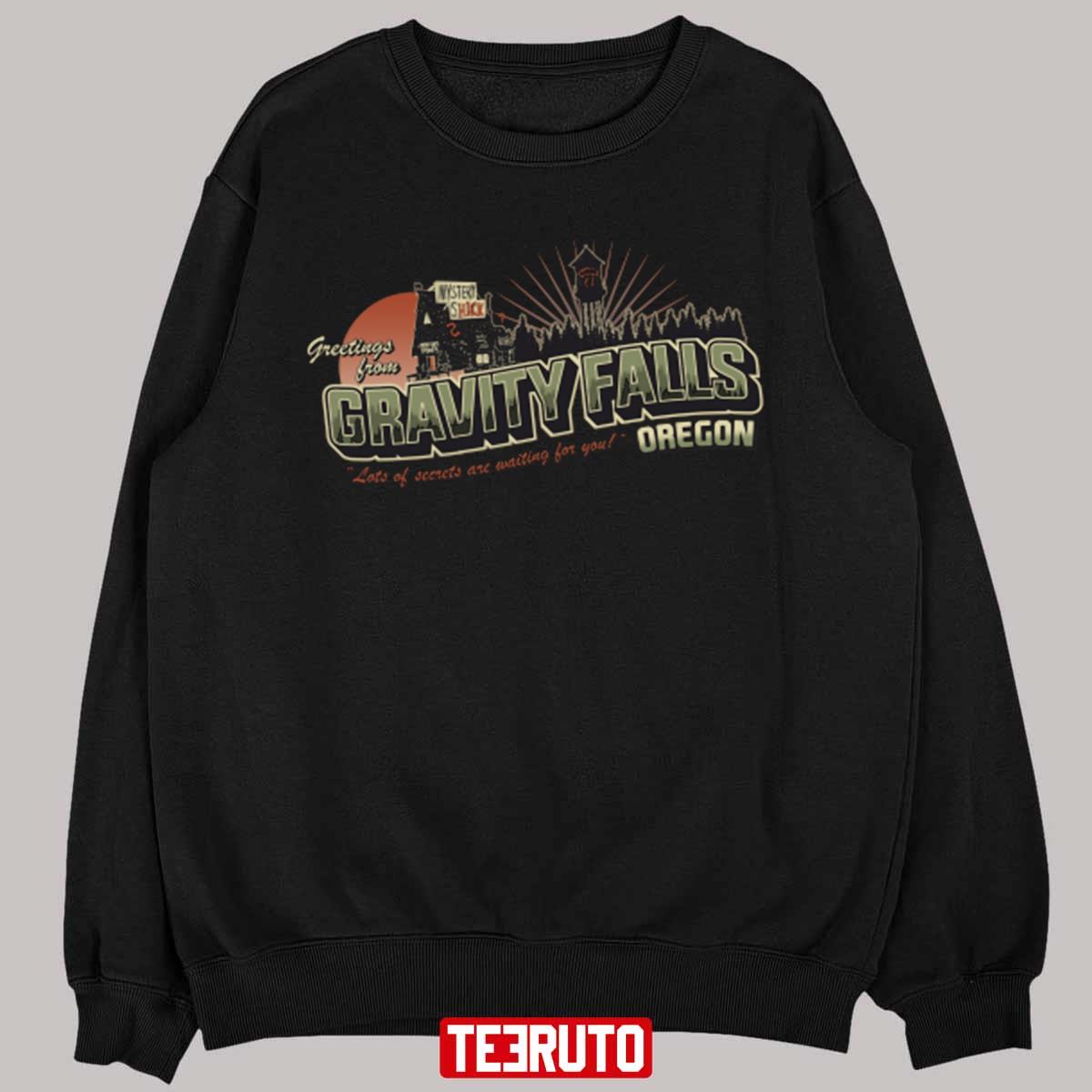 Greetings From Gf Gravity Falls Vintage Retro Unisex T-shirt - Teeruto