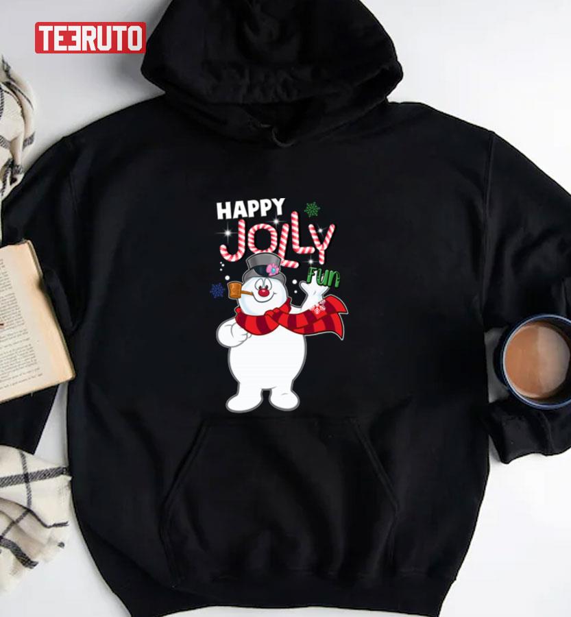 Happy Jolly Fun Frosty The Snowman Christmas Unisex Sweatshirt - Teeruto