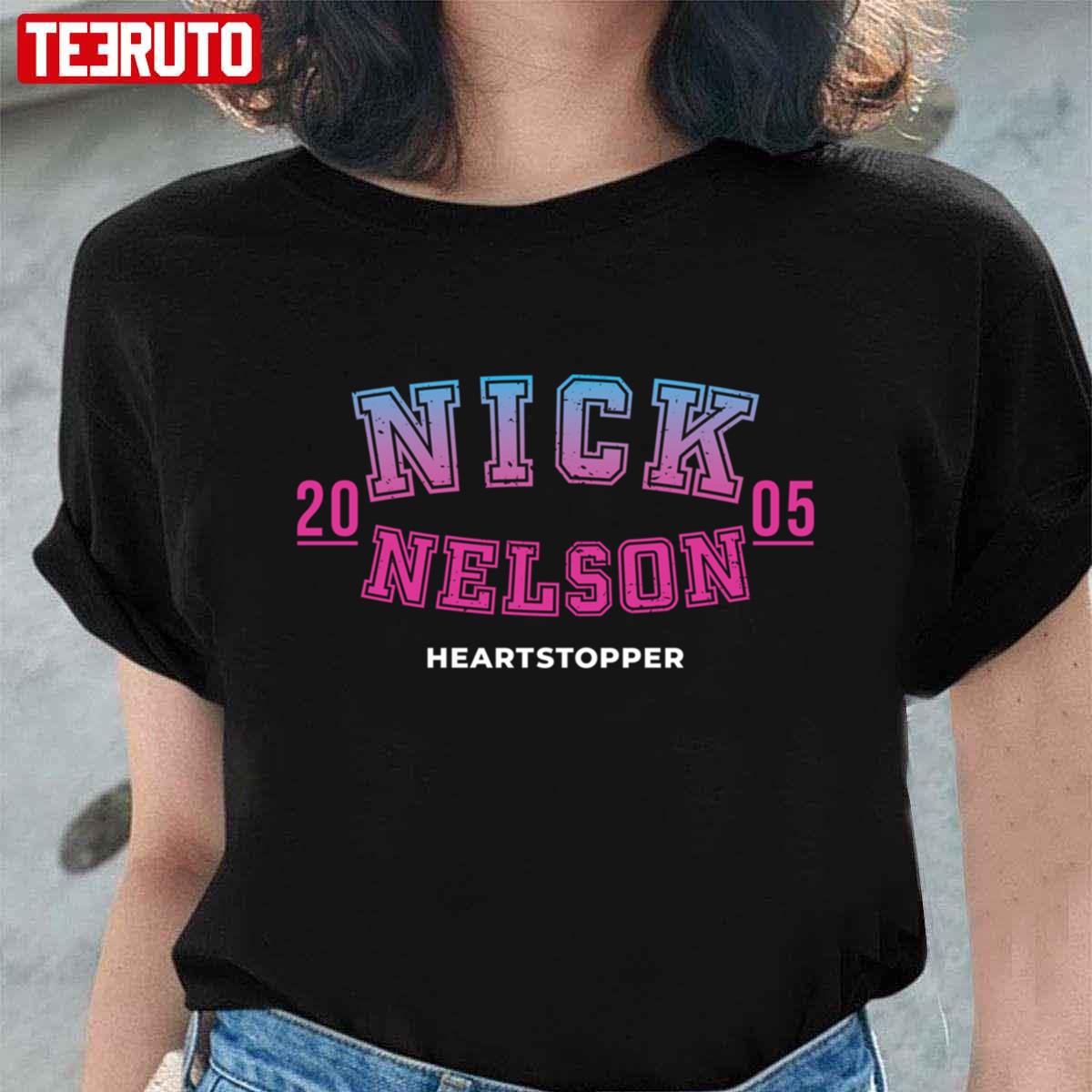 Heartstopper Kit Connor Nick Nelson Ombre Art Unisex T-shirt - Teeruto