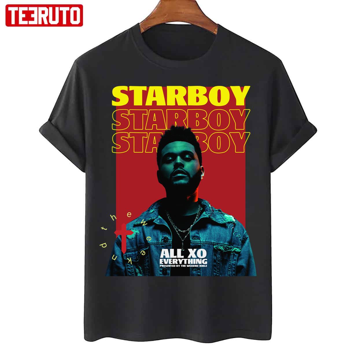 Hip Hop Rap Fan Starboy Design The Weeknd Unisex T-Shirt - Teeruto