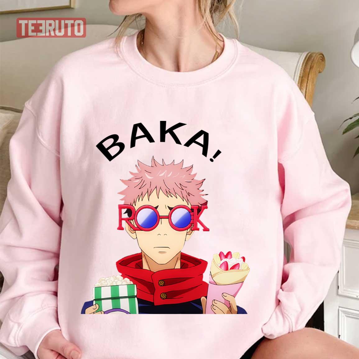 Humor Itadori Baka Jujutsu Kaisen Yuji Itadori Unisex Sweatshirt - Teeruto